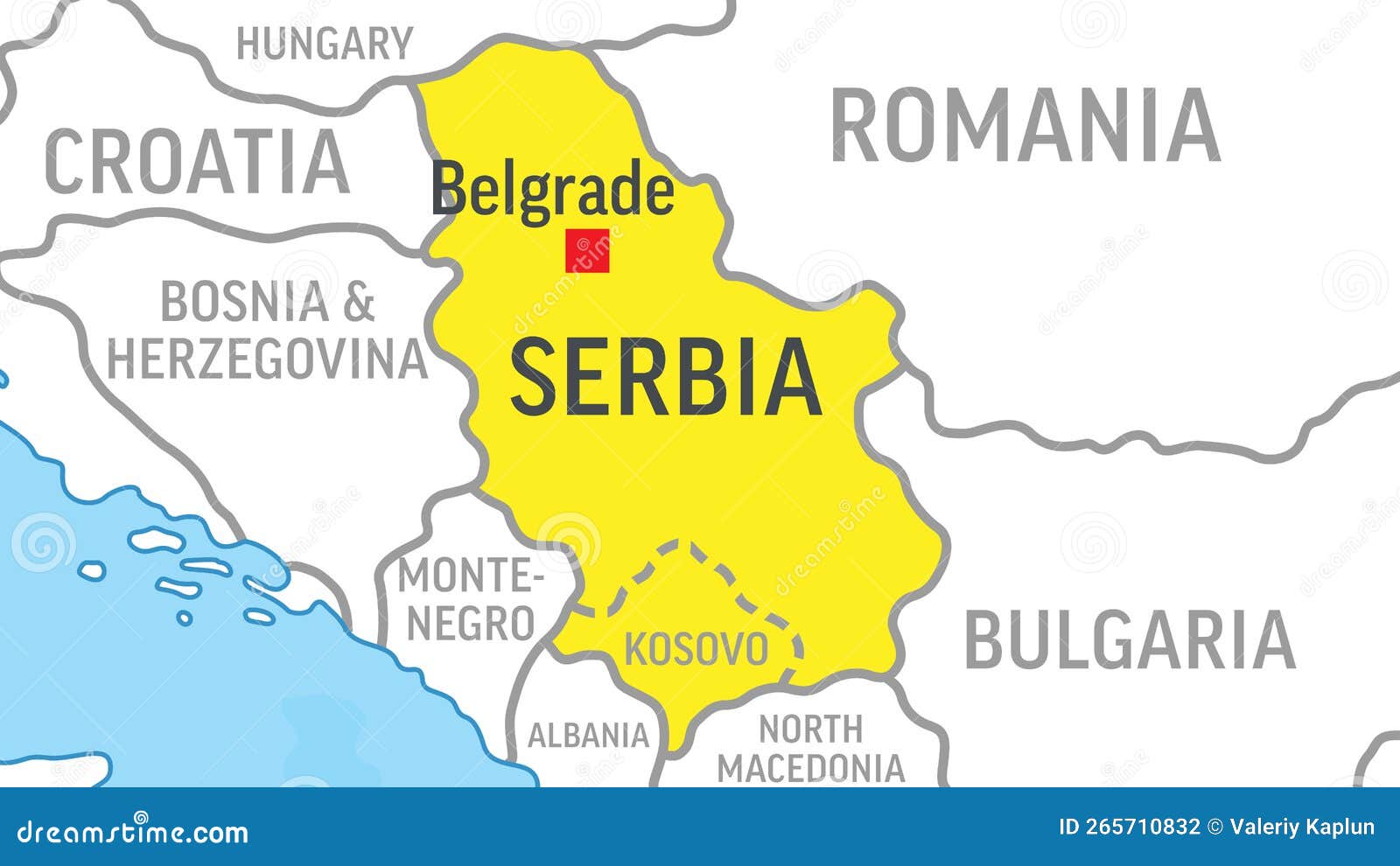 Serbia Map. Zoom on World Map. Vector Illustration Stock Vector ...