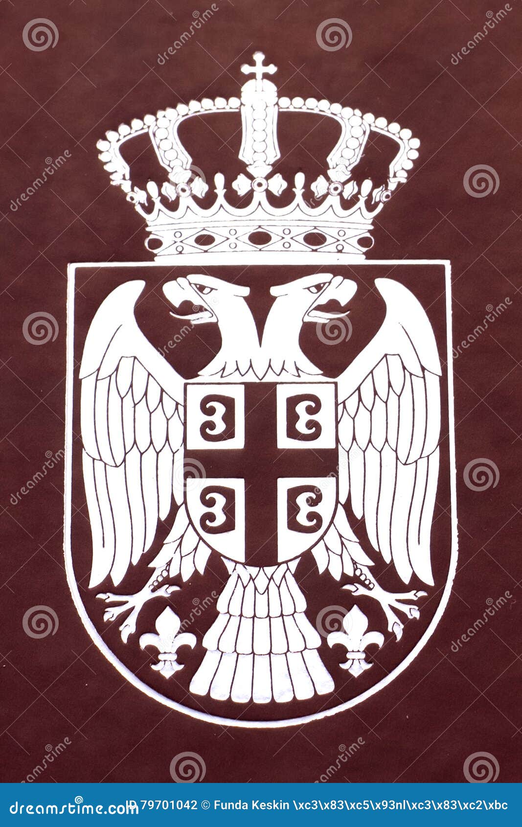 Serbia symbol royalty stock photo. Image of crown, european - 79701042