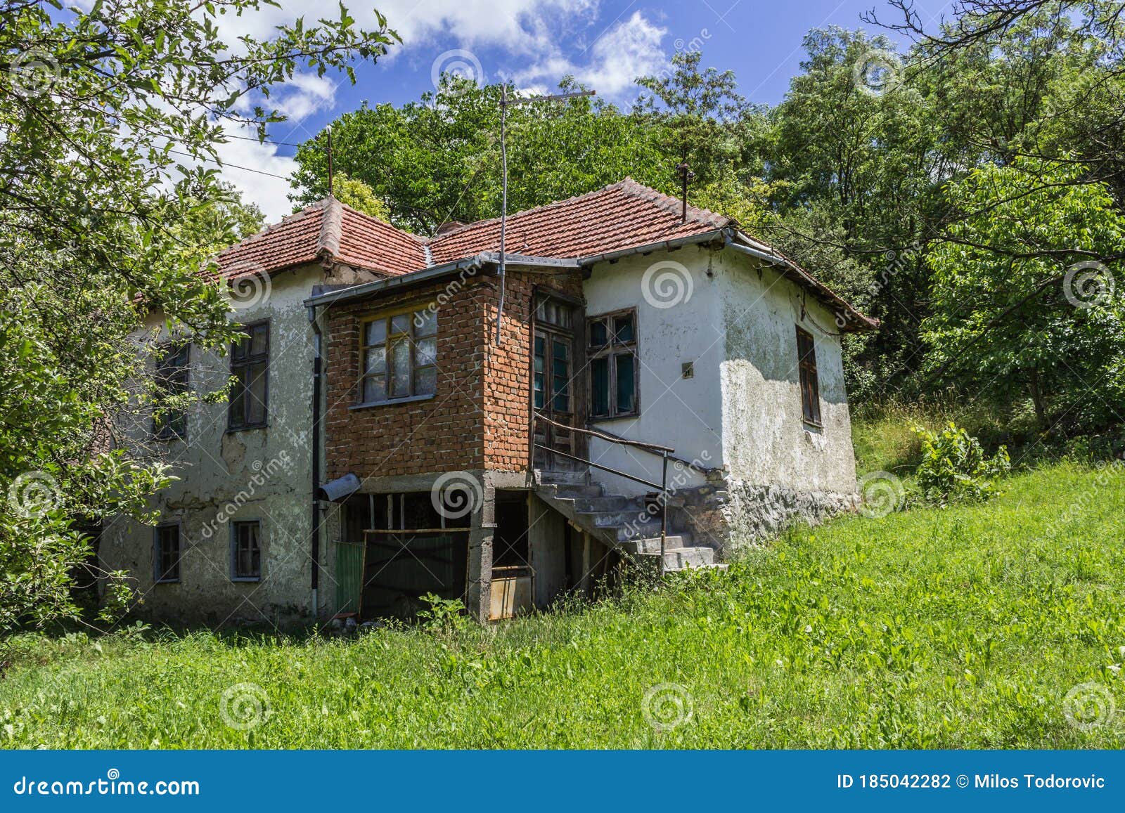 Serbian country house stock photo. Image of house, built - 185042282