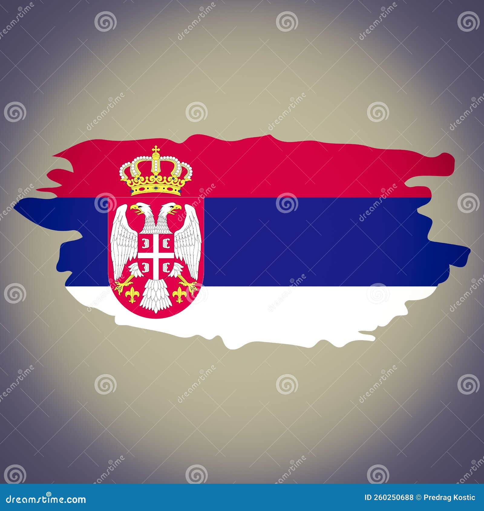 Serbian flag stock illustration. Illustration of label - 260250688