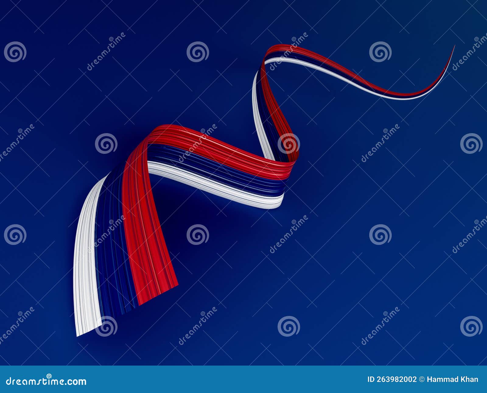 Serbian Flag Wavy Abstract Ribbon Background. 3d Illustration Stock ...
