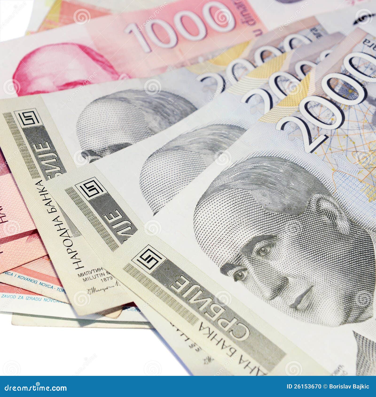 Serbian money stock photo. Image of dinars, economy, earn - 26153670