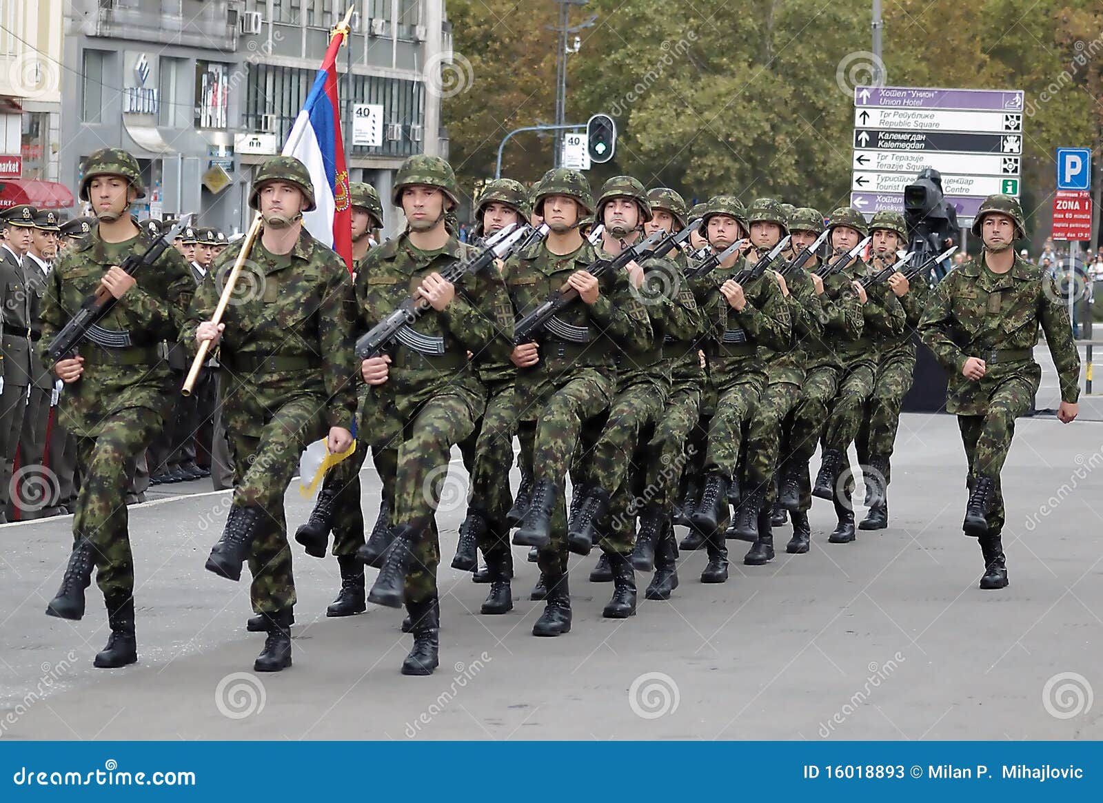 Serbian National Flag Unit in March Editorial Stock Photo - Image of ...