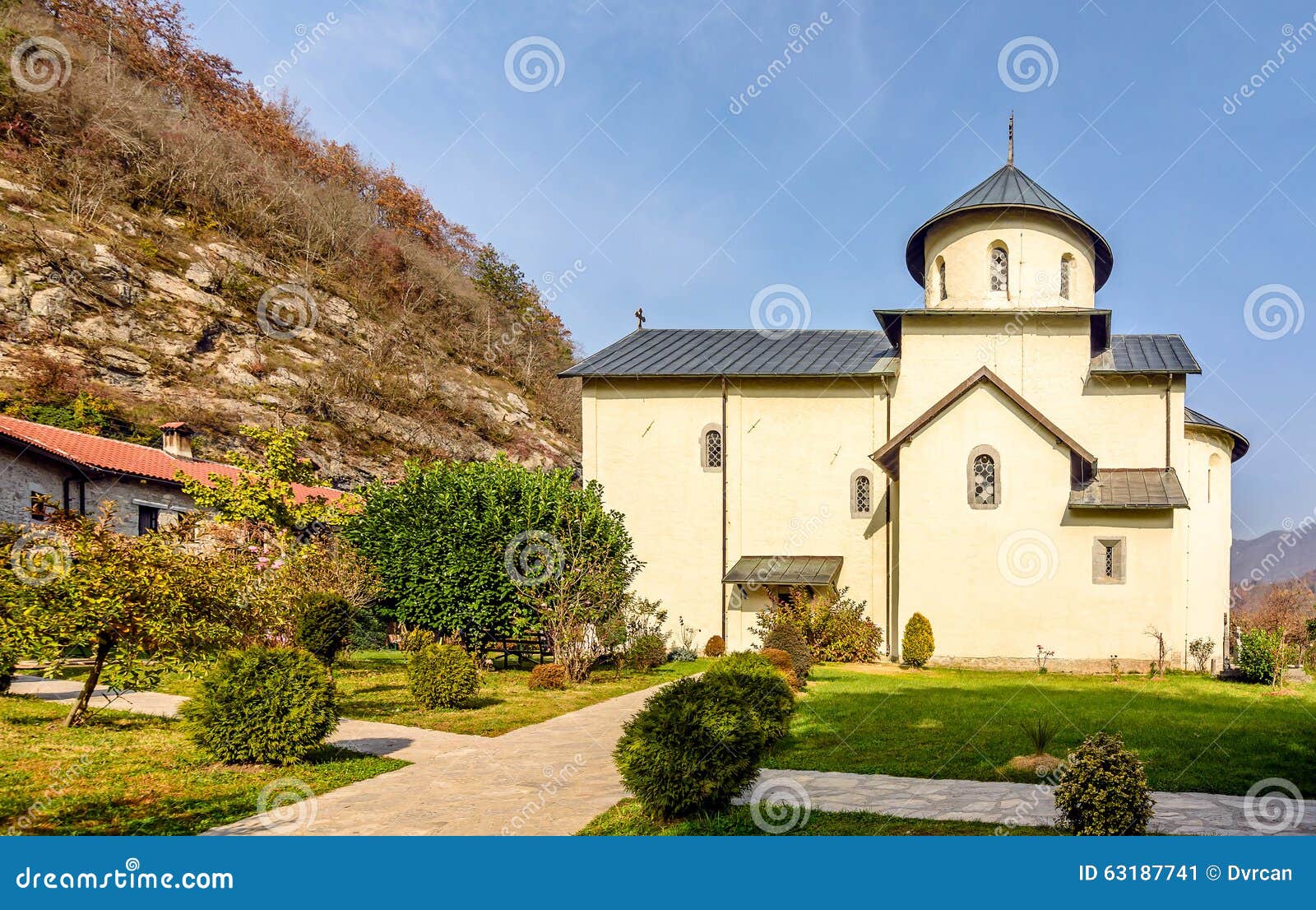 Serbian Orthodox Monastery Moraca, Kolasin, Montenegro Stock Image ...