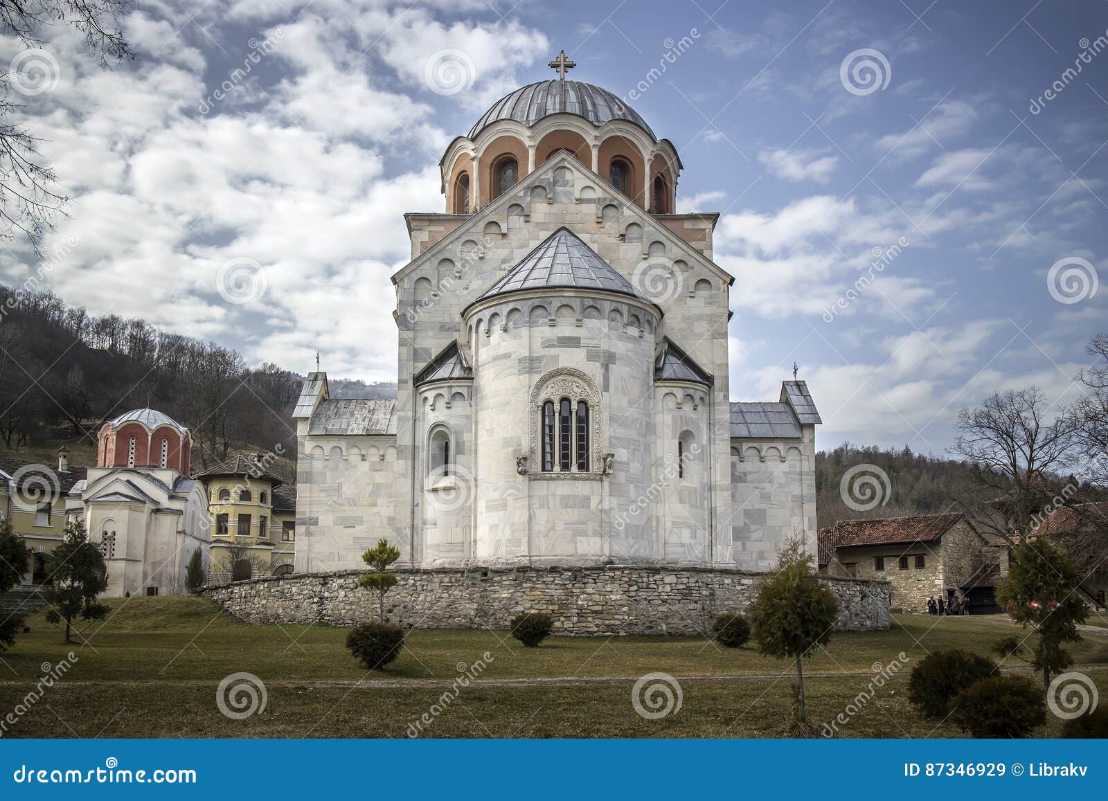 Serbian Orthodox Monastery Studenica Stock Image - Image of serbian ...