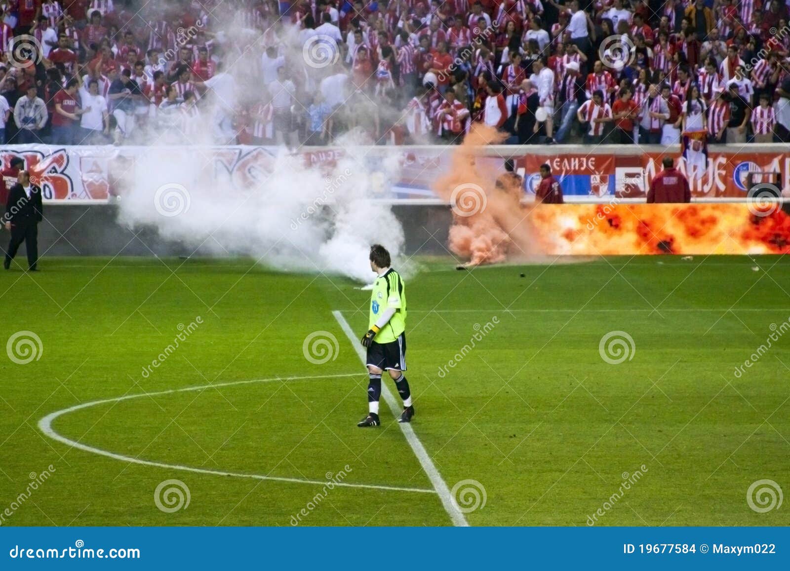 Serbian Red Star Belgrade Fans Editorial Stock Image - Image of hood ...