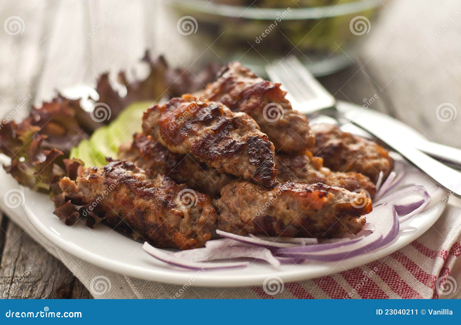 Serbian veal meat balls stock image. Image of homemade - 23040211