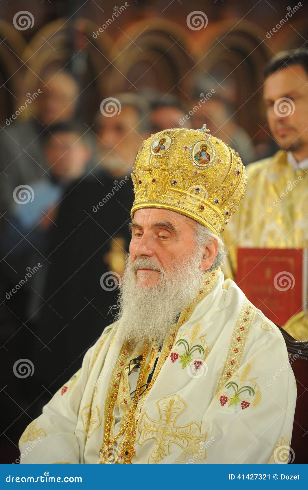 Serbisk patriark Irinej redaktionell bild. Bild av religion - 41427321