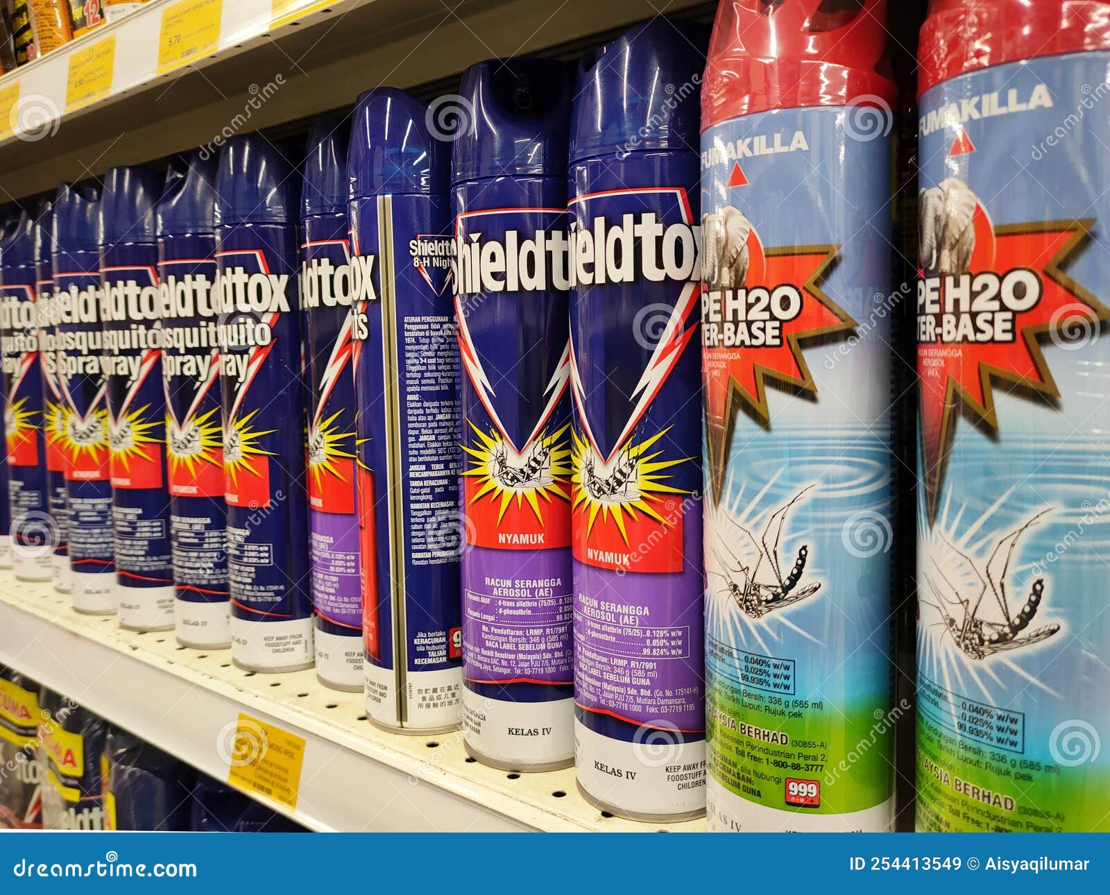 Various Brands Of Aerosol Type Insecticides In Commercial Cans Editorial Stock Image Image Of