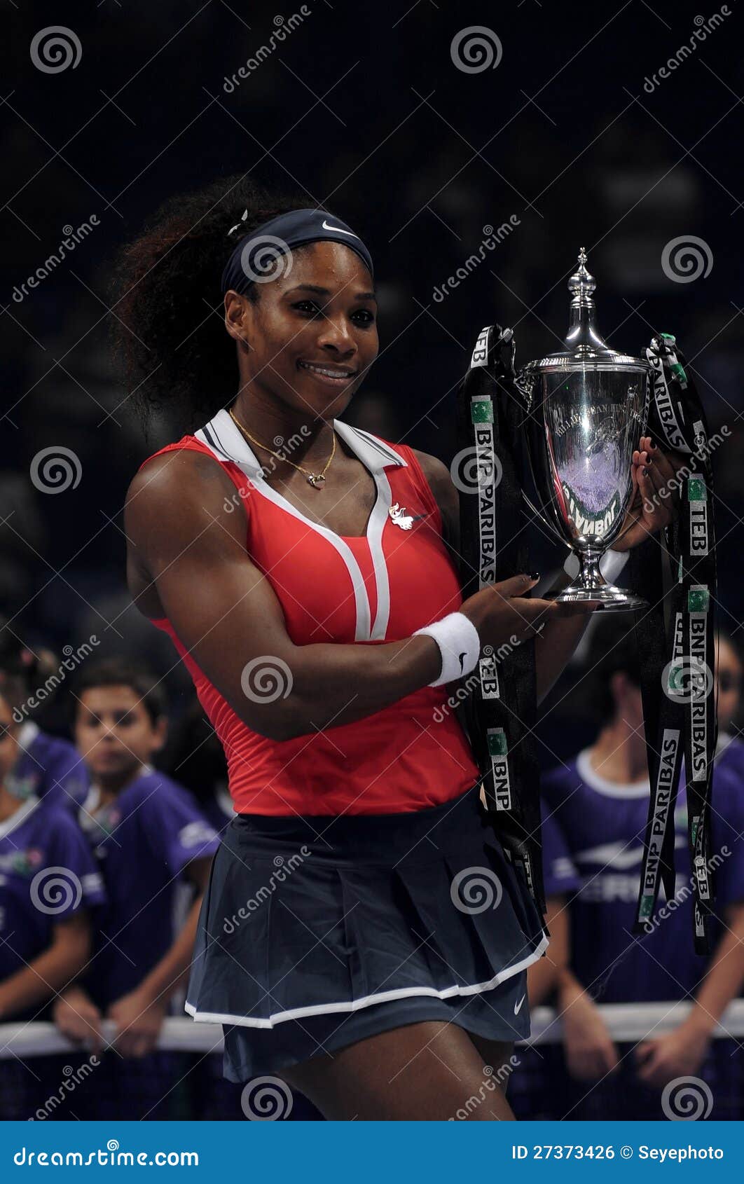 Serena Williams Won Cup of WTA Editorial Photo - Image of success ...