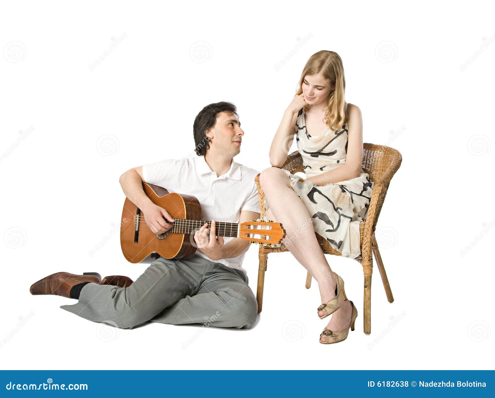 Serenade stock photo. Image of guitarist, expressing, brown - 6182638