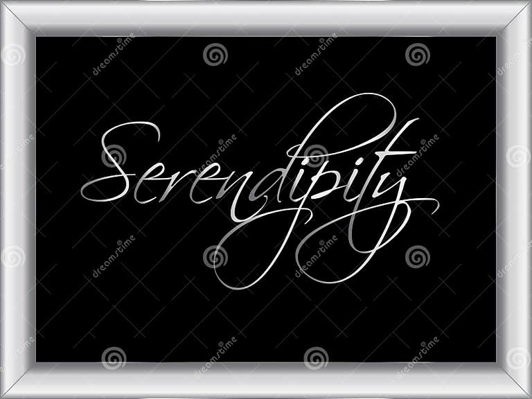 Serendipity stock illustration. Illustration of border - 97414360