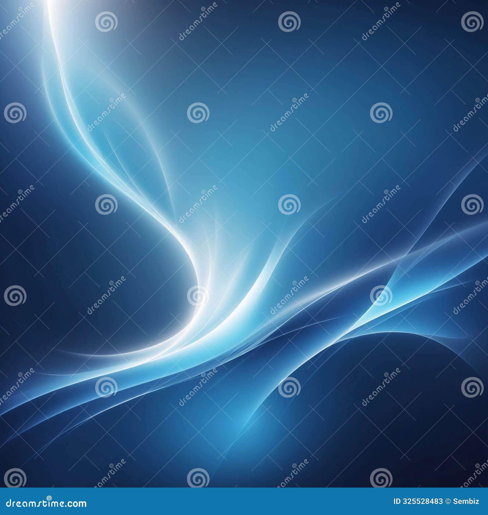 Serene Blue Abstract Background with Luminous Wave Texture Stock ...
