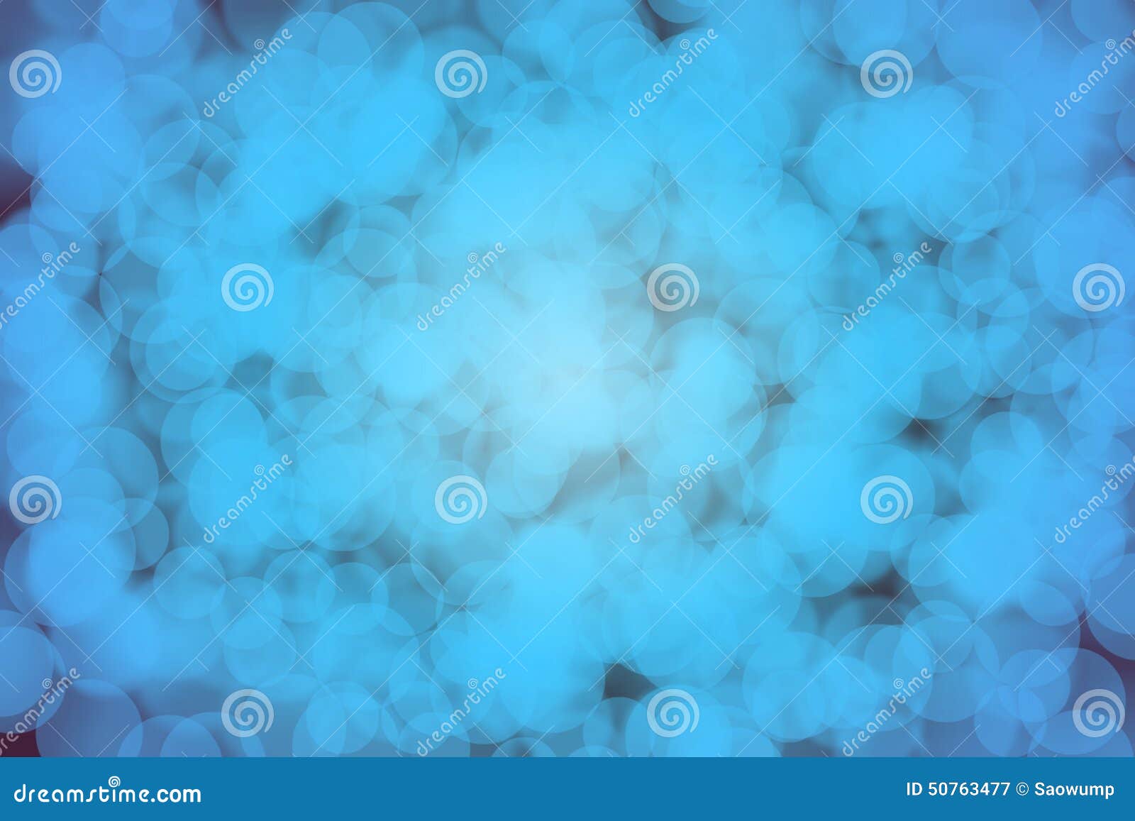 Serene Blue Blurs Bokeh Background Stock Image - Image of shining ...