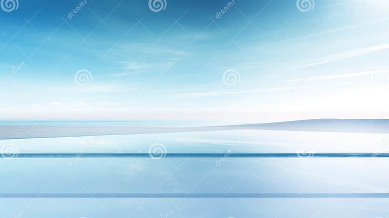 Serene Blue Gradient Glass Surface Background Stock Illustration ...