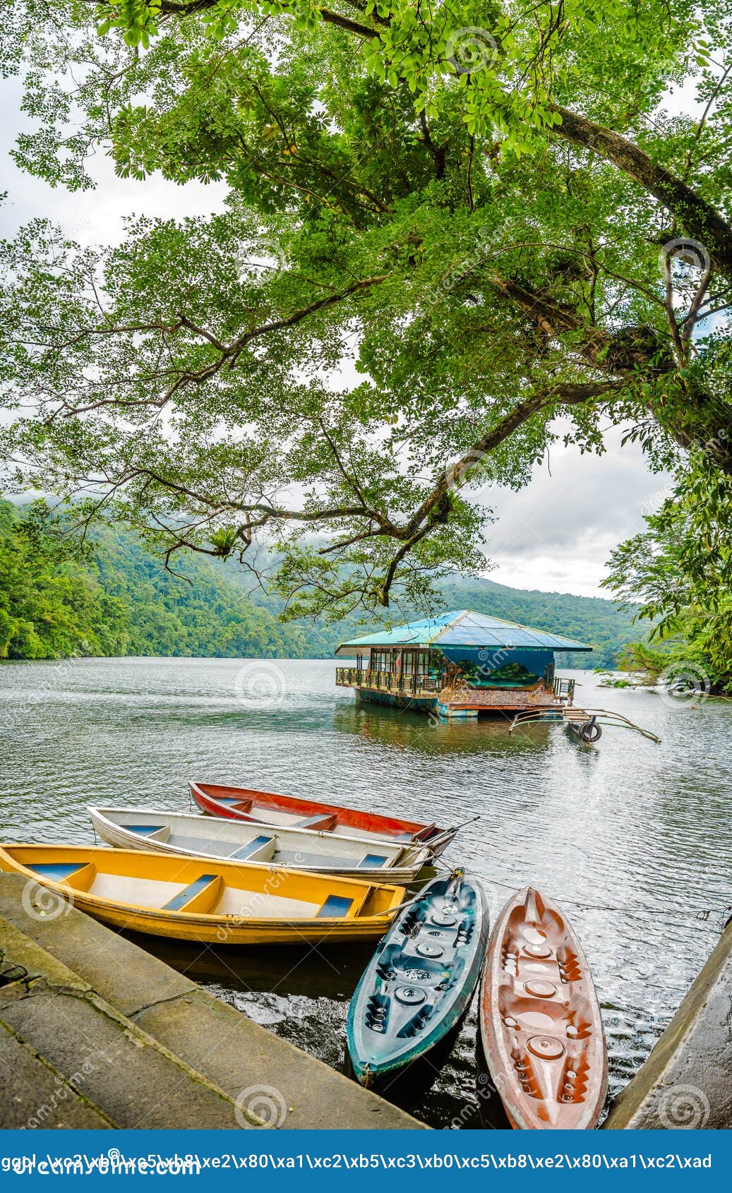 Serene Bulusan Lake at Sorsogon, Philippines Stock Image - Image of ...