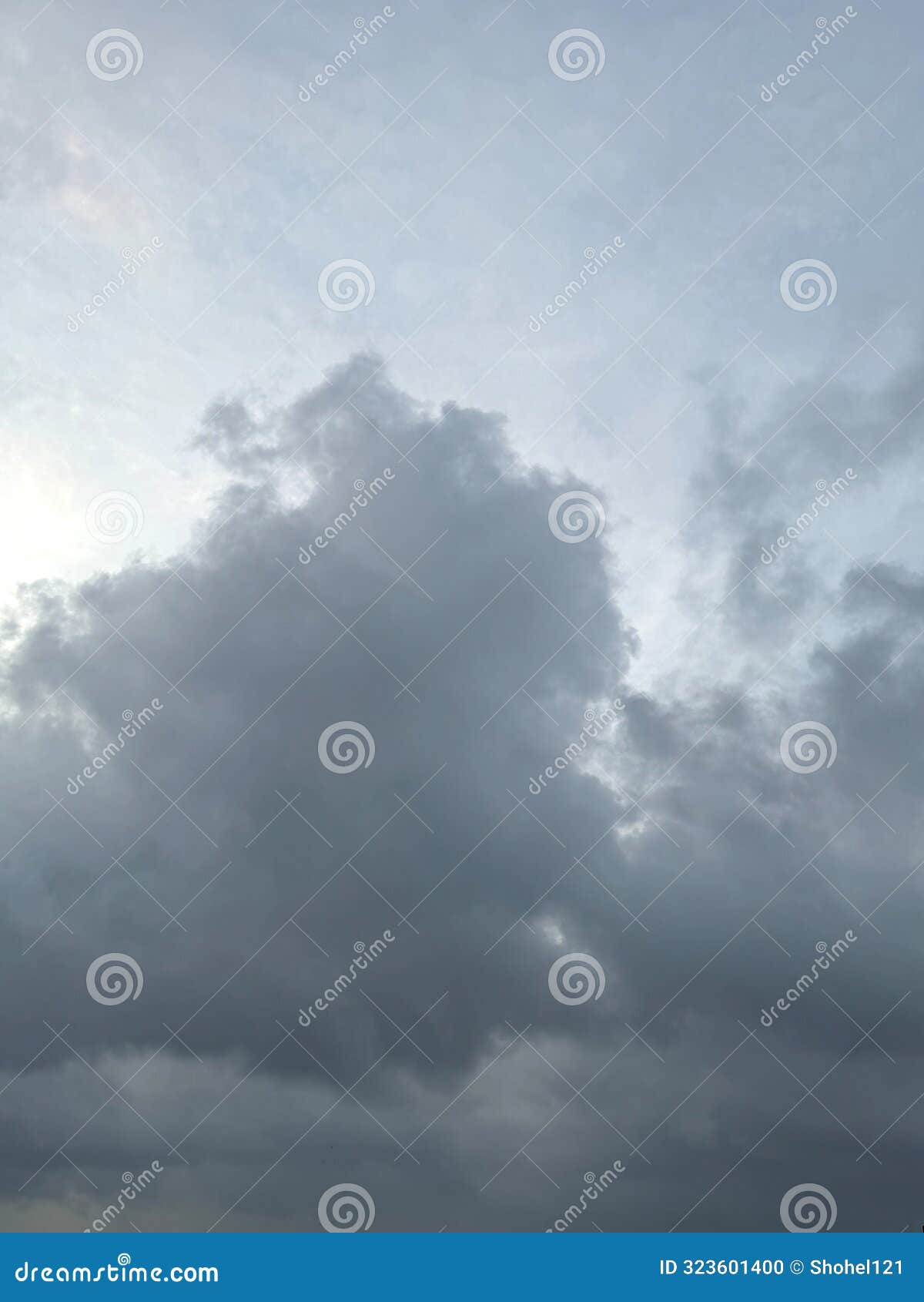 Serene Cloudscape with Soft Light and Dramatic Overcast Layers Stock Photo - Image of ...