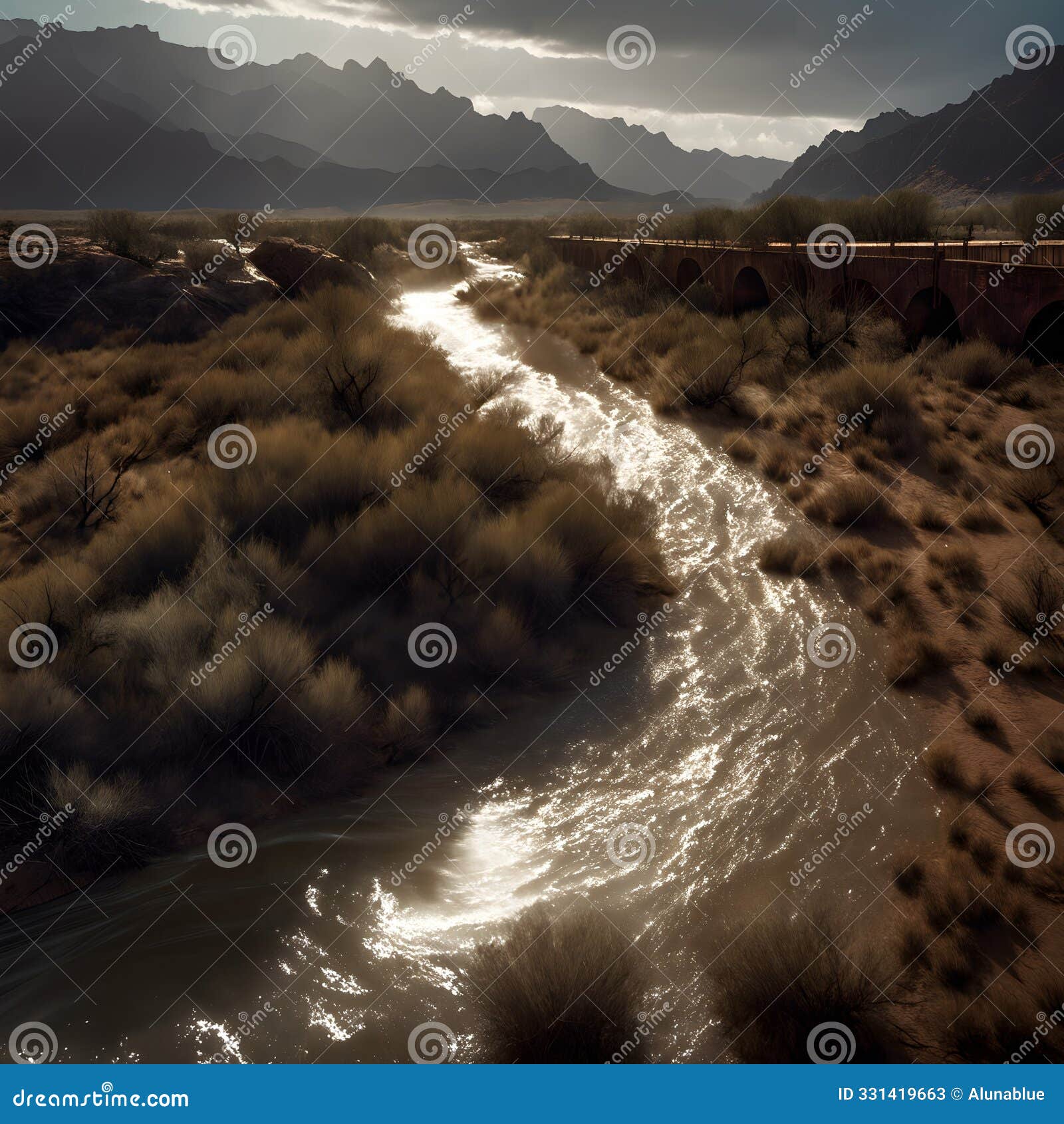 Desert River Stock Image | CartoonDealer.com #77620531