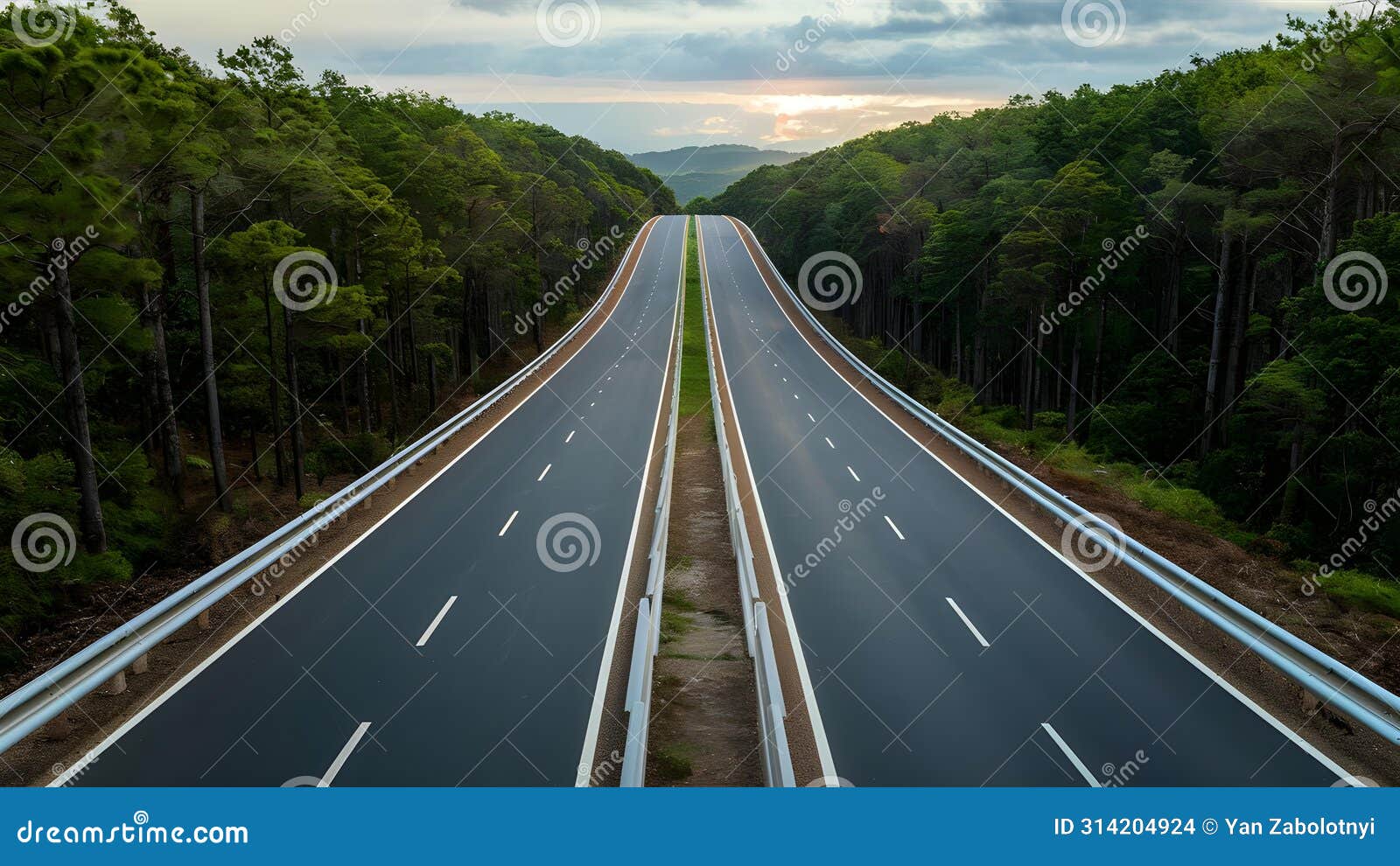 Dual Carriageway Ahead Sign Royalty-Free Stock Image | CartoonDealer ...
