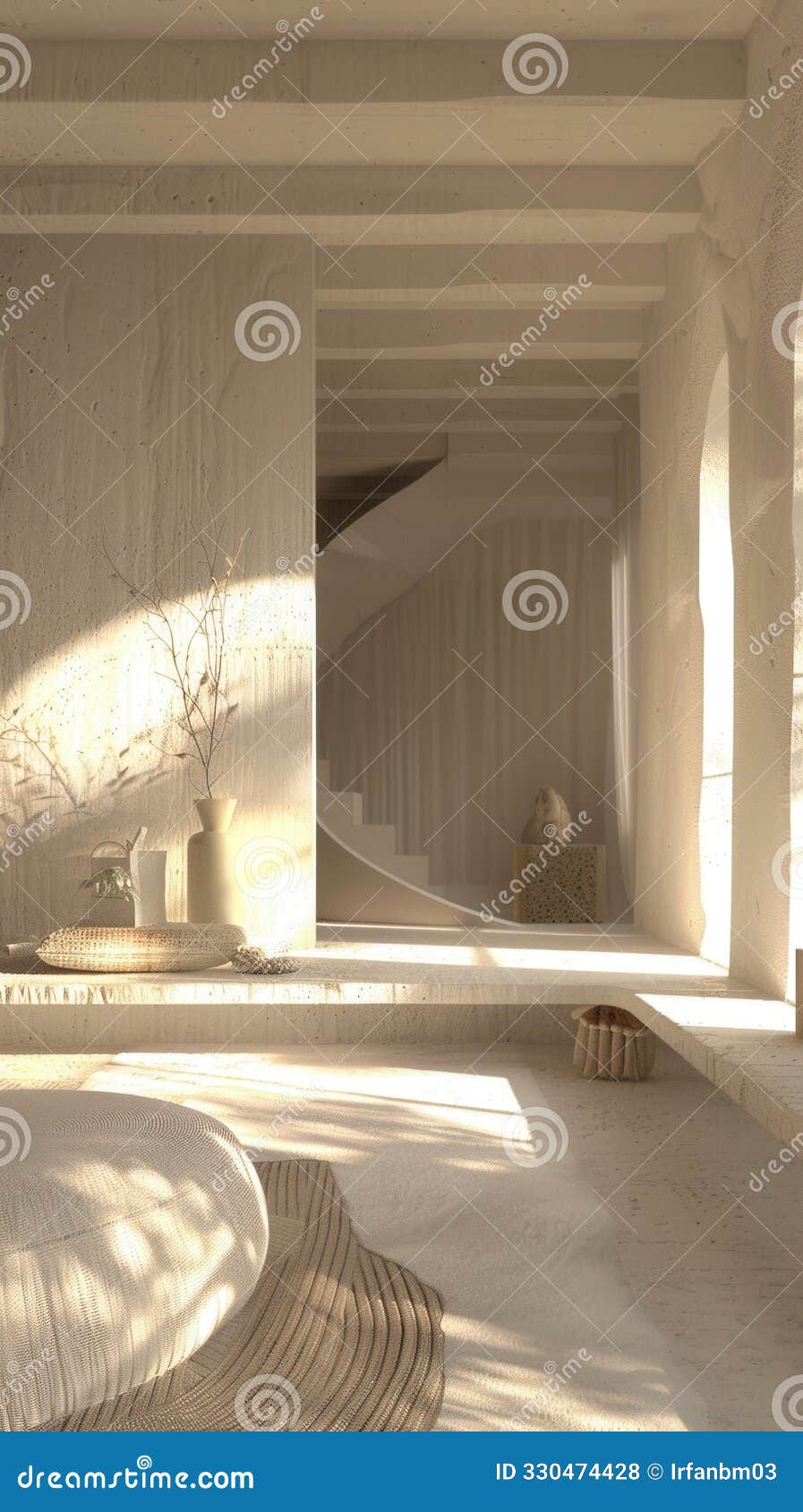 Serene Elegance. Contemporary Cycladic-Inspired Interior Design Concept ...