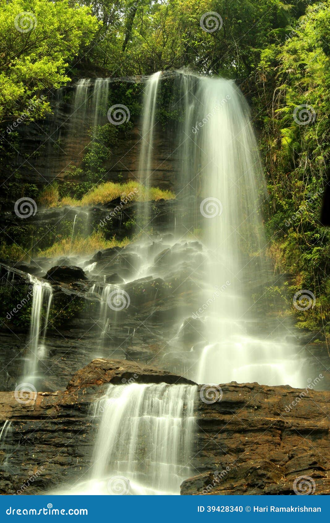 Serene, Enchanting Waterfalls Stock Photo - Image of serene, heaven ...