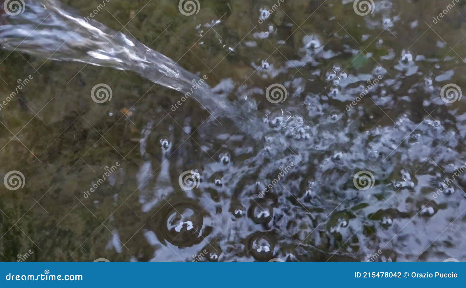Water Flowing Down from the Source Stock Footage - Video of flow ...