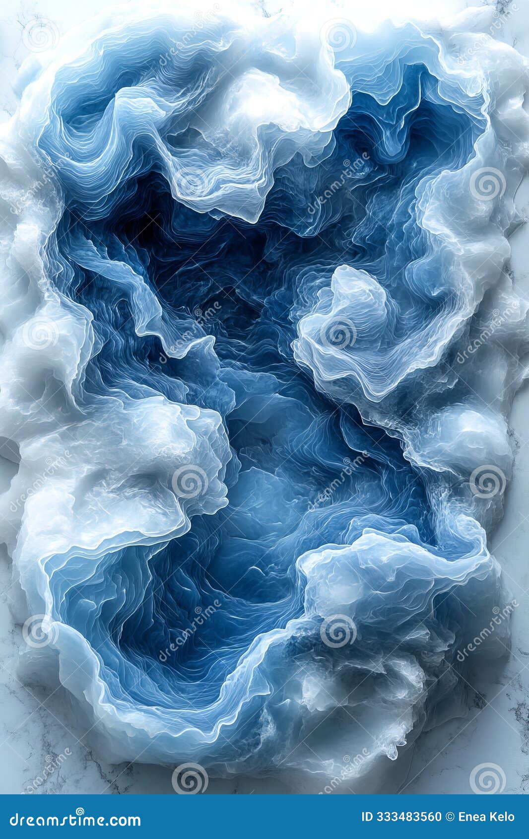 Serene Flow: Minimalist Water Waves Stock Illustration - Illustration ...