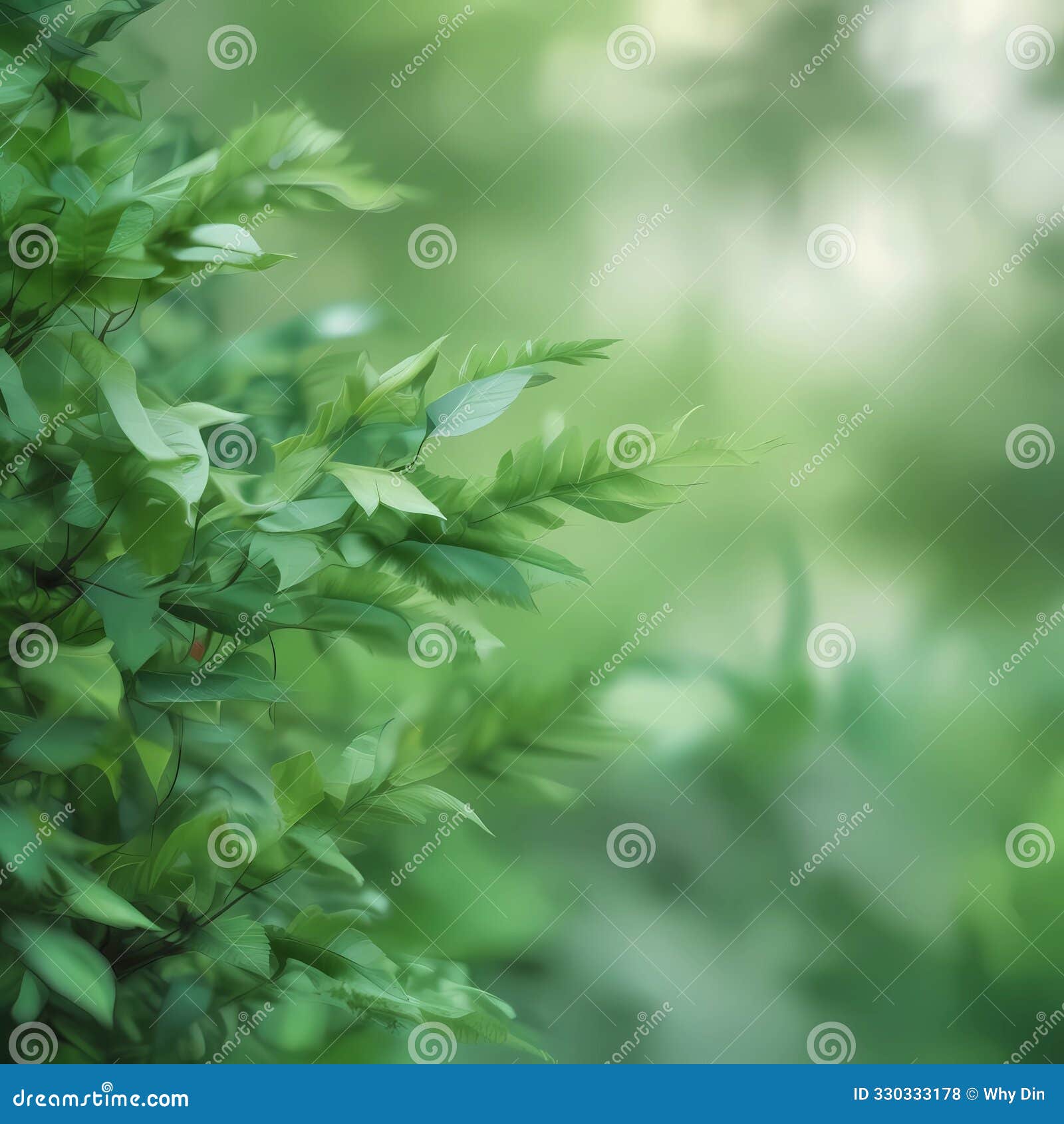 Serene Greenery With Soft Focus Background Royalty-Free Stock Image ...