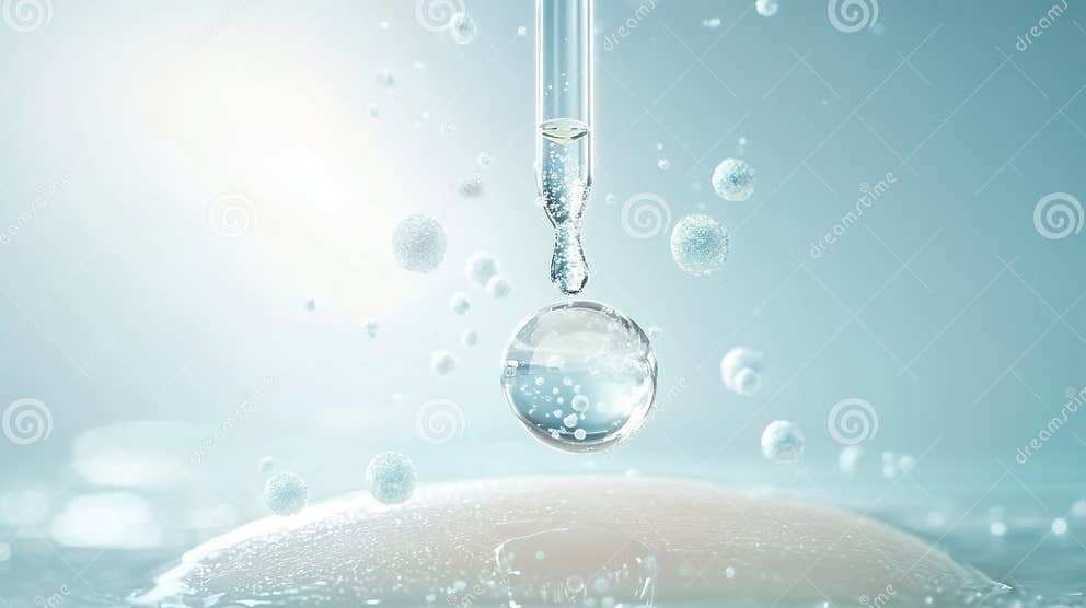 Serene Laboratory Droplet Experiment in Progress Stock Photo - Image of ...