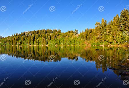 Serene Lake Payton in Utah. Stock Photo - Image of panorama, altitude ...
