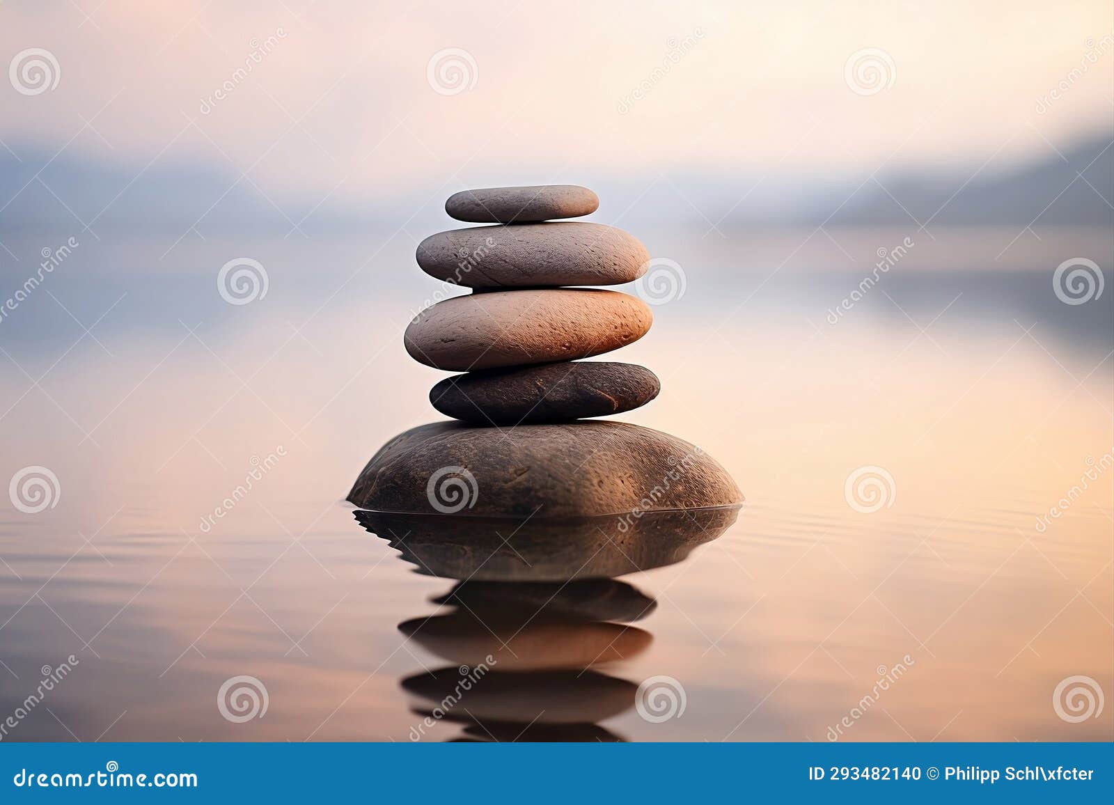 Serene Meditation and Balanced Stones Symbolizing Inner Peace and ...