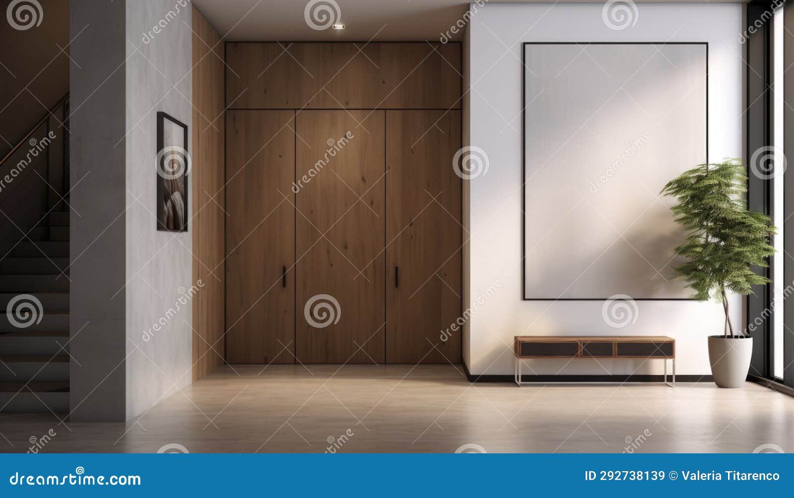 Minimalist Hall Tree In Classic Japanese Style Stock Photography ...