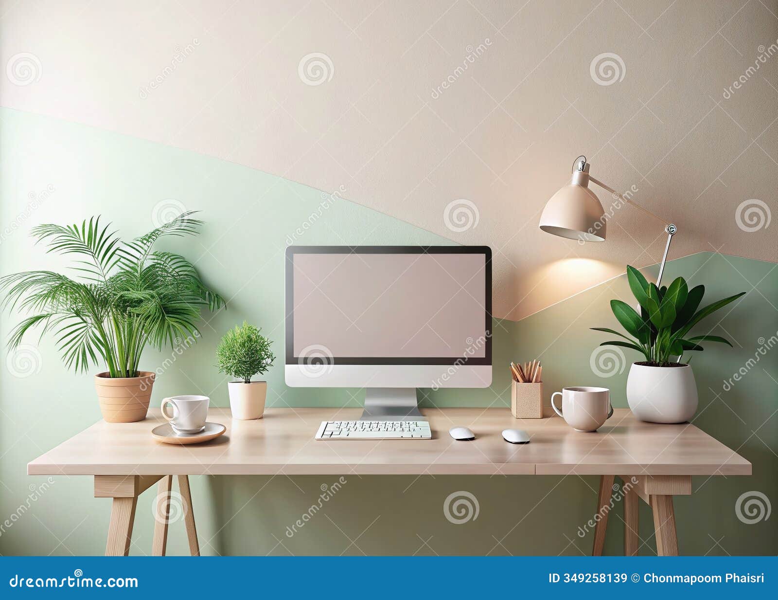 Serene Pastel Minimalist Desktop Wallpaper Subtle Textures and Soft ...