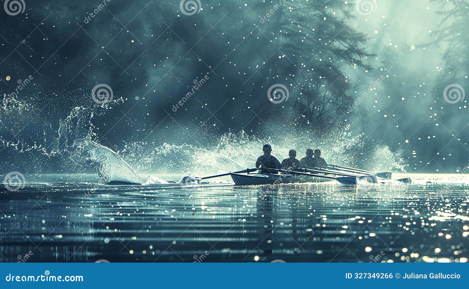 Rowing Team Royalty-Free Stock Image | CartoonDealer.com #255232