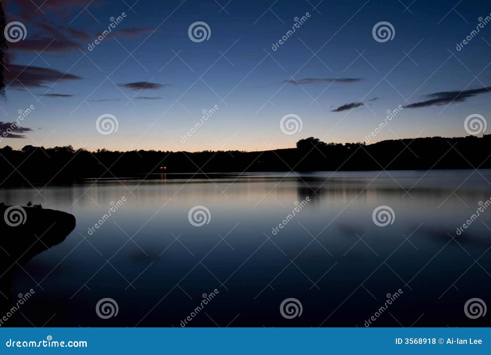 Serene and Reflective Lake stock photo. Image of dusk - 3568918