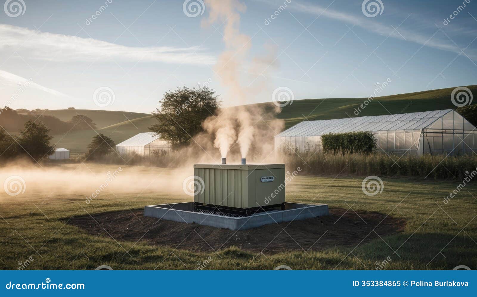 Small Geothermal Heating System In A Rural Farmstead, Powering ...