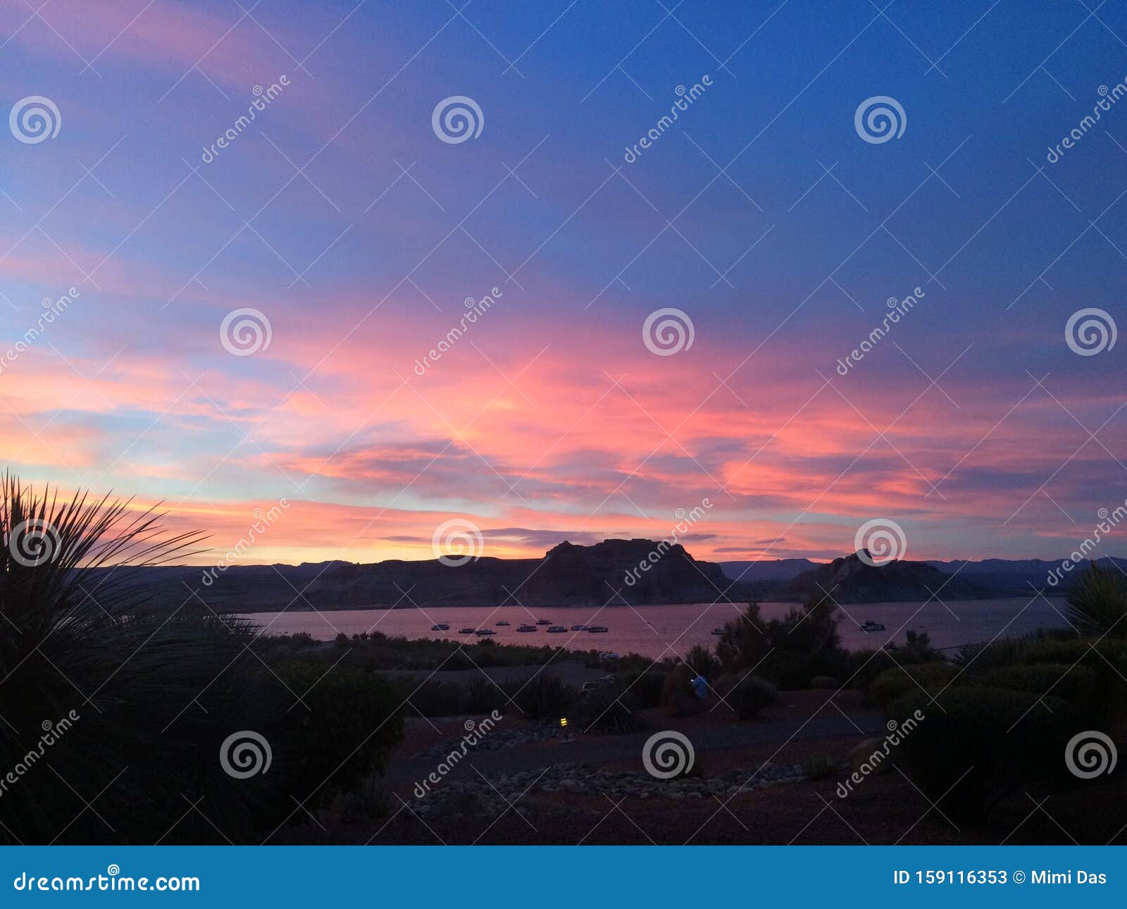 Serene sky stock image. Image of lake, color, serene - 159116353
