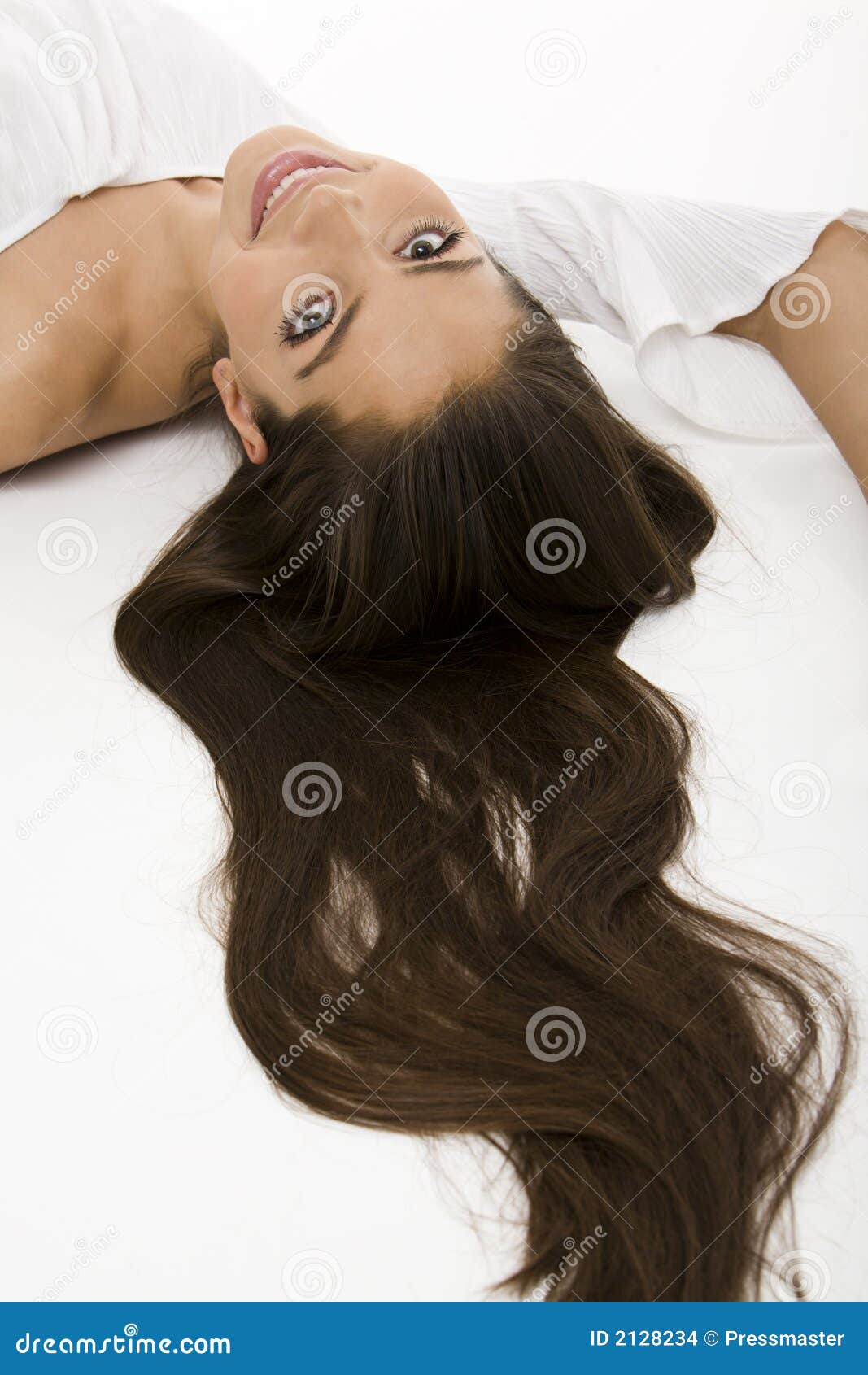 Serene smile stock photo. Image of lovely, girl, face - 2128234