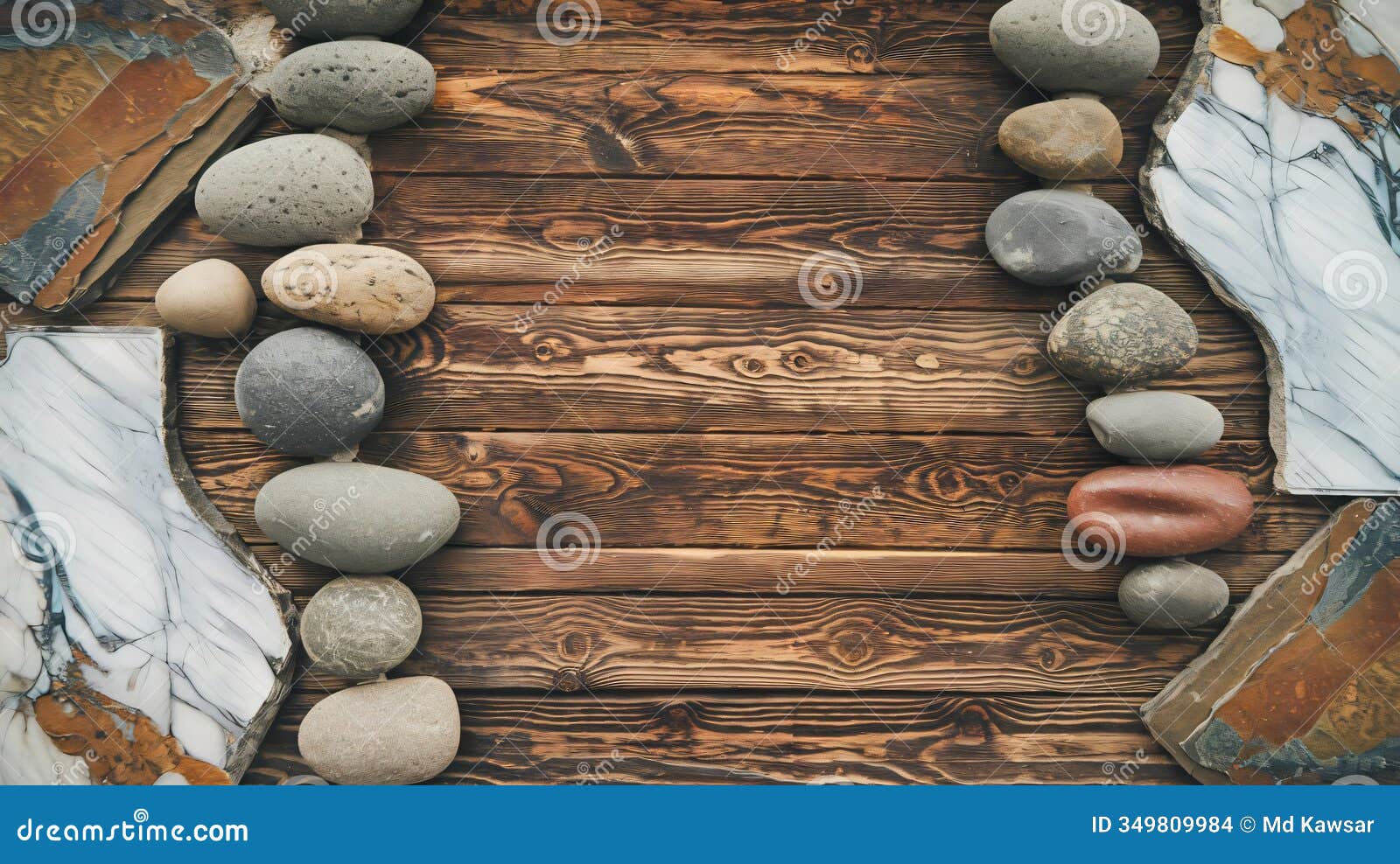 Serene Stones and Rustic Wood, Spa Background High Quality Image Stock ...