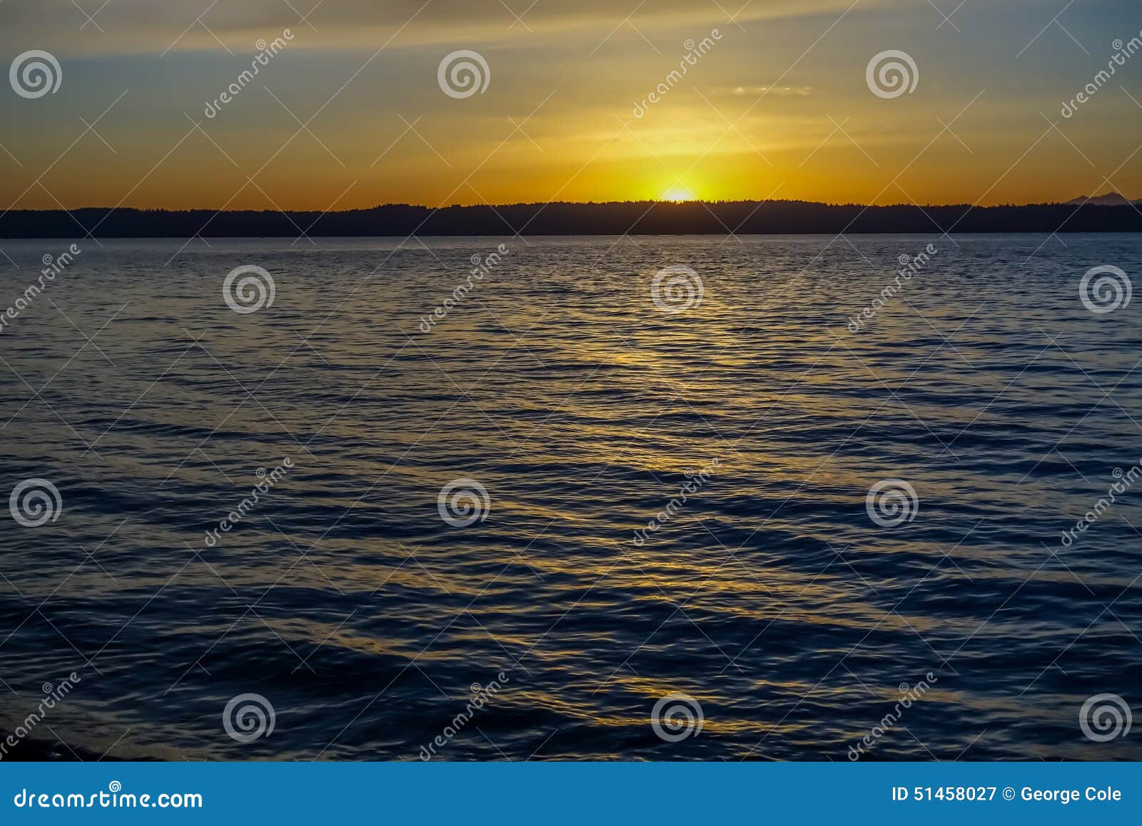 Serene Sunset in the Northwest Stock Image - Image of evening ...