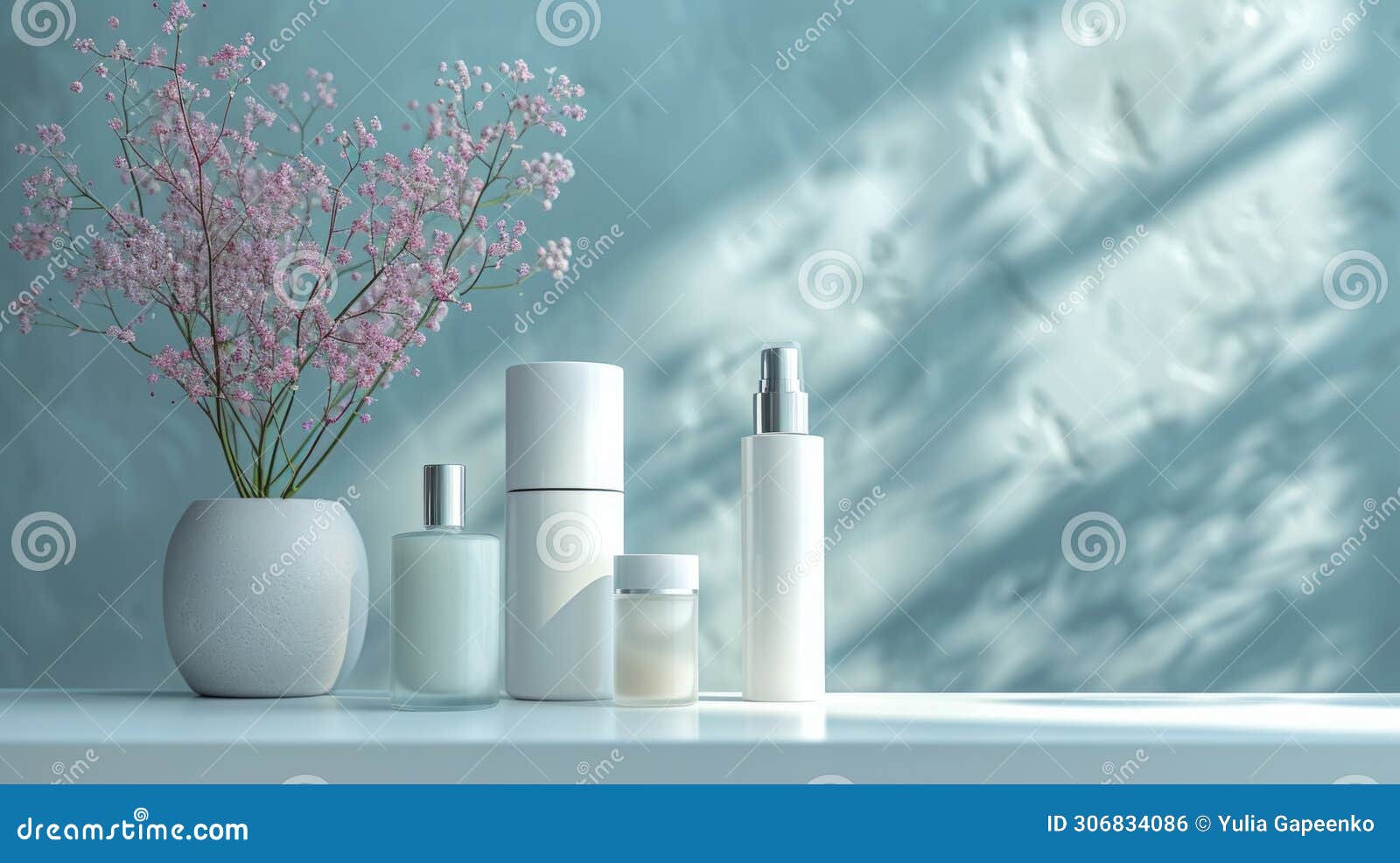 Serene and Tranquil Setting with Minimalist Decorative Cosmetics ...