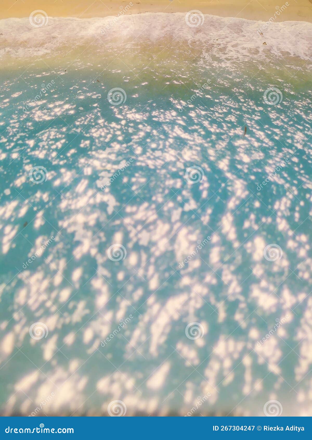 Serene View of the Blue Waves on the Beach Stock Image - Image of view ...