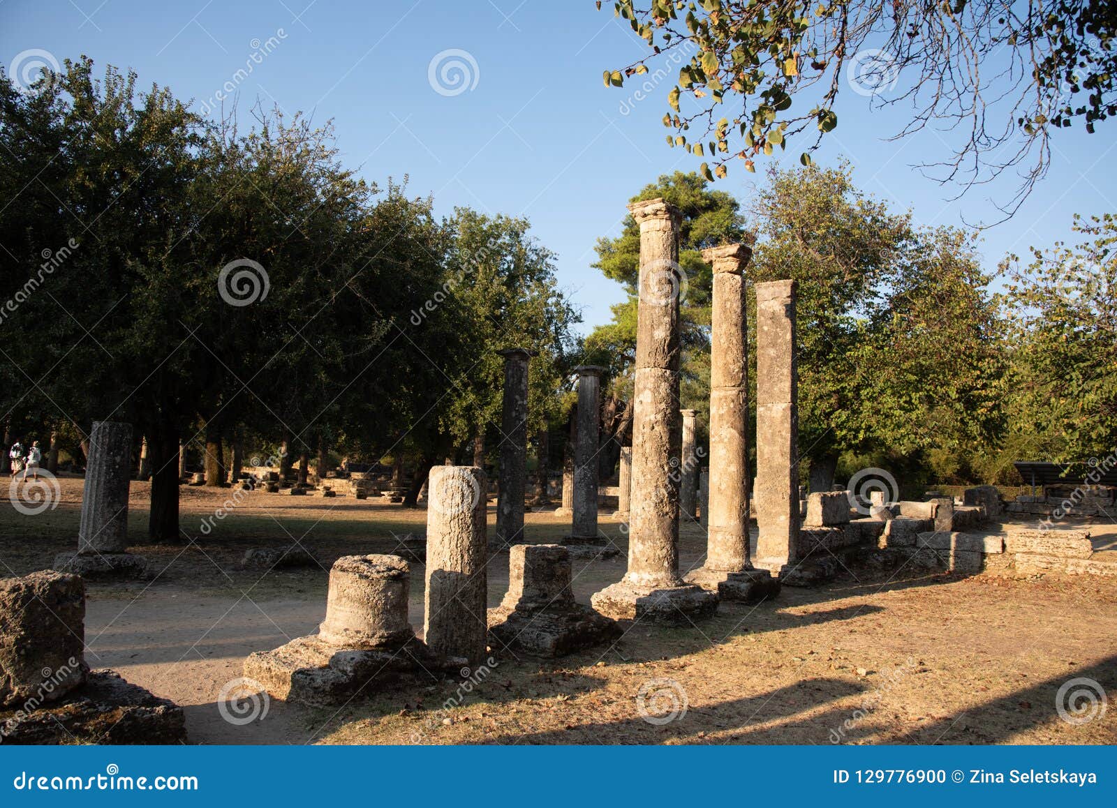 Serene Views at Olympia Archelogical Site Stock Photo - Image of greece ...