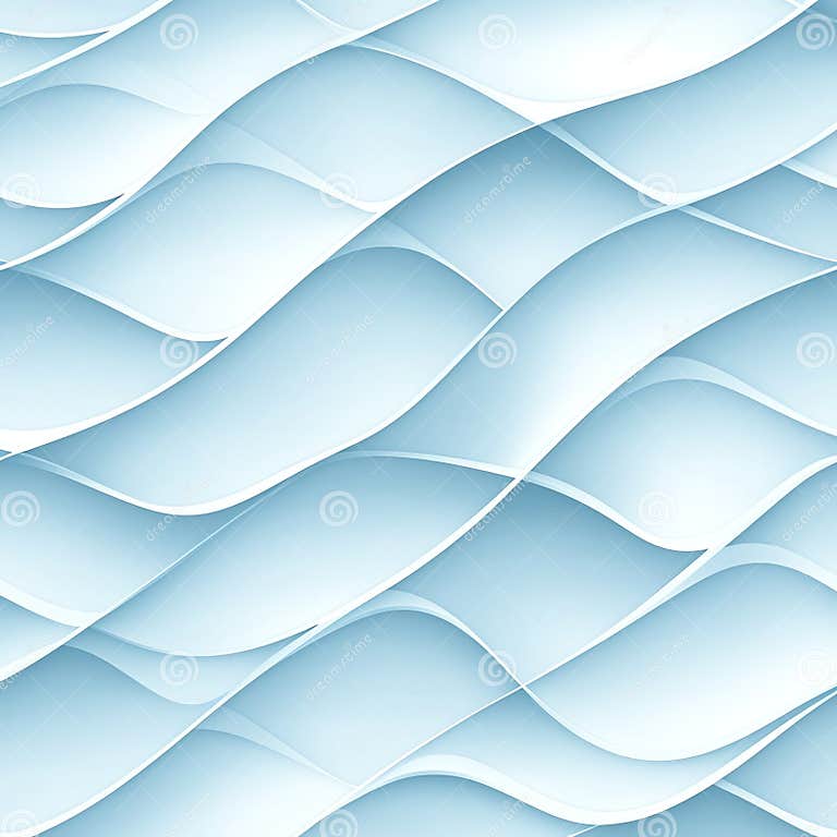 A Serene Wave Pattern in Soft Blue Tones Creates a Soothing Visual ...