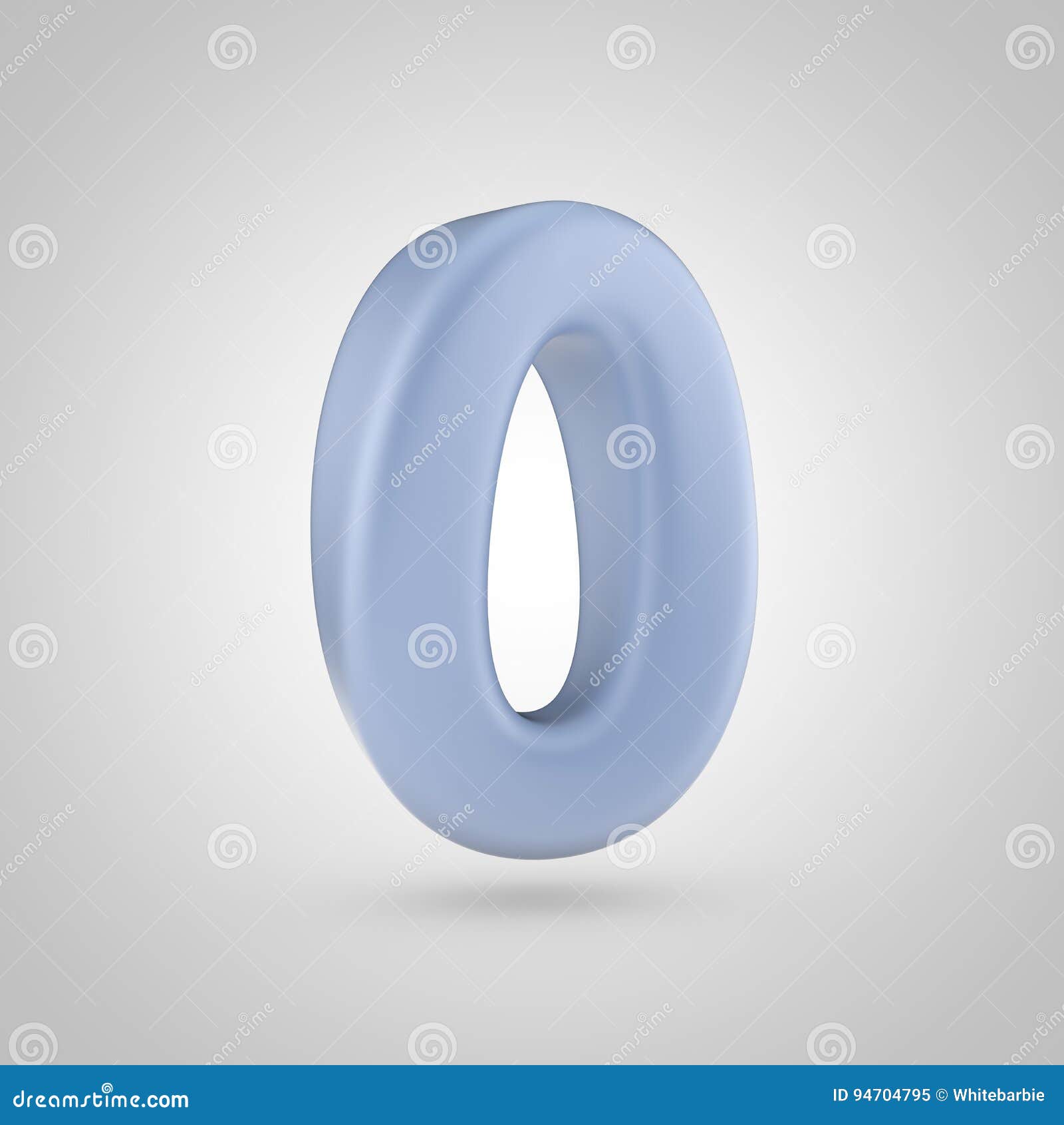 Serenity Color Number 0 on White Background Stock Illustration ...