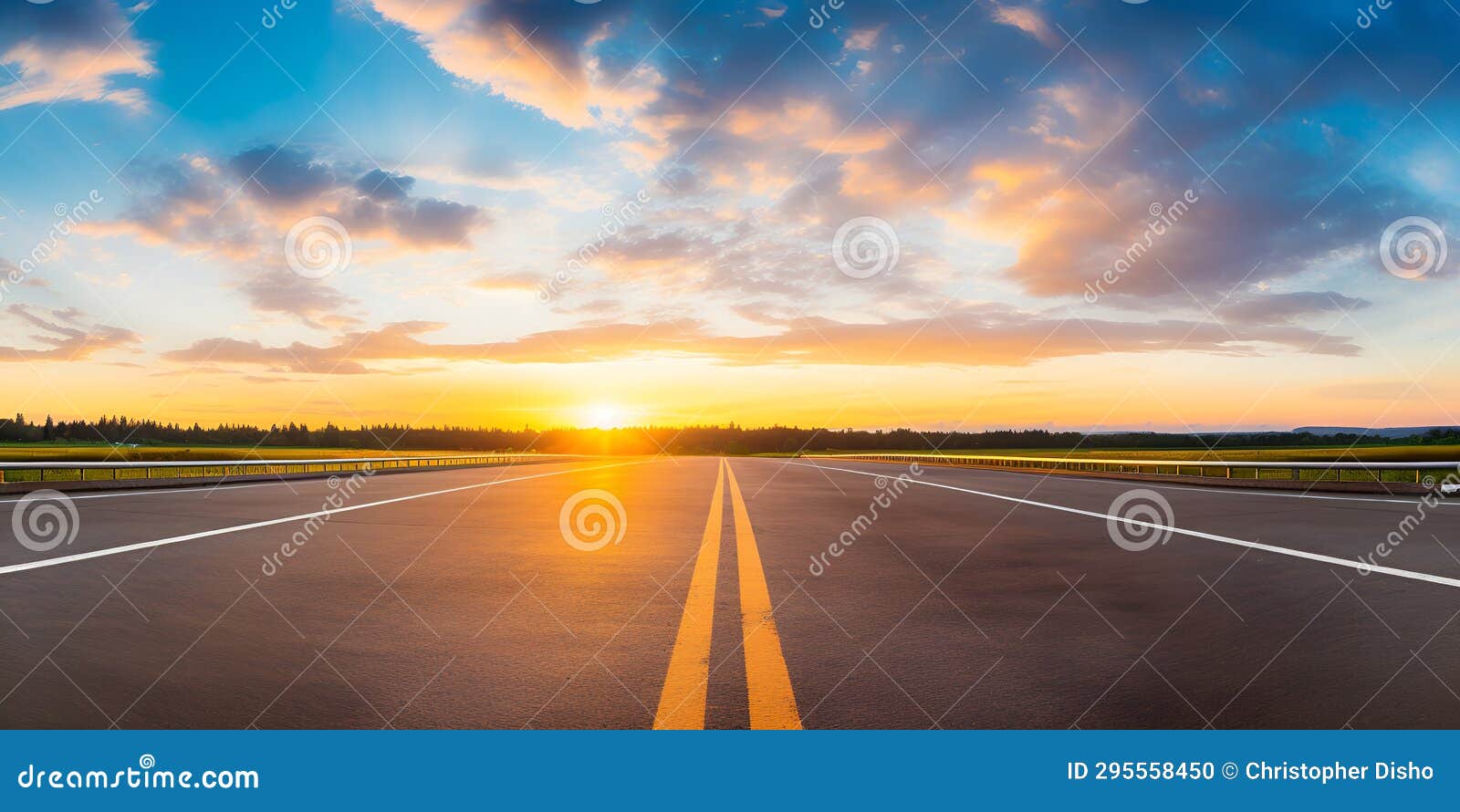 Serenity in Motion, Wide Empty Road, Ideal for Website Backgrounds ...