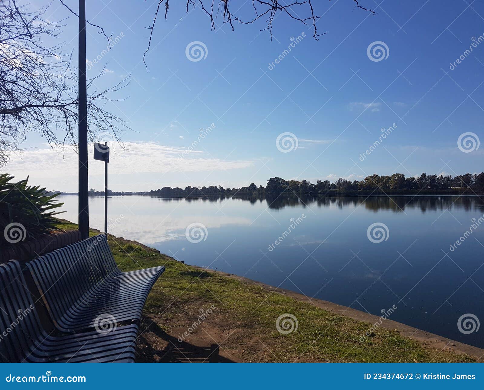 Serenity and reflection stock photo. Image of cloud - 234374672