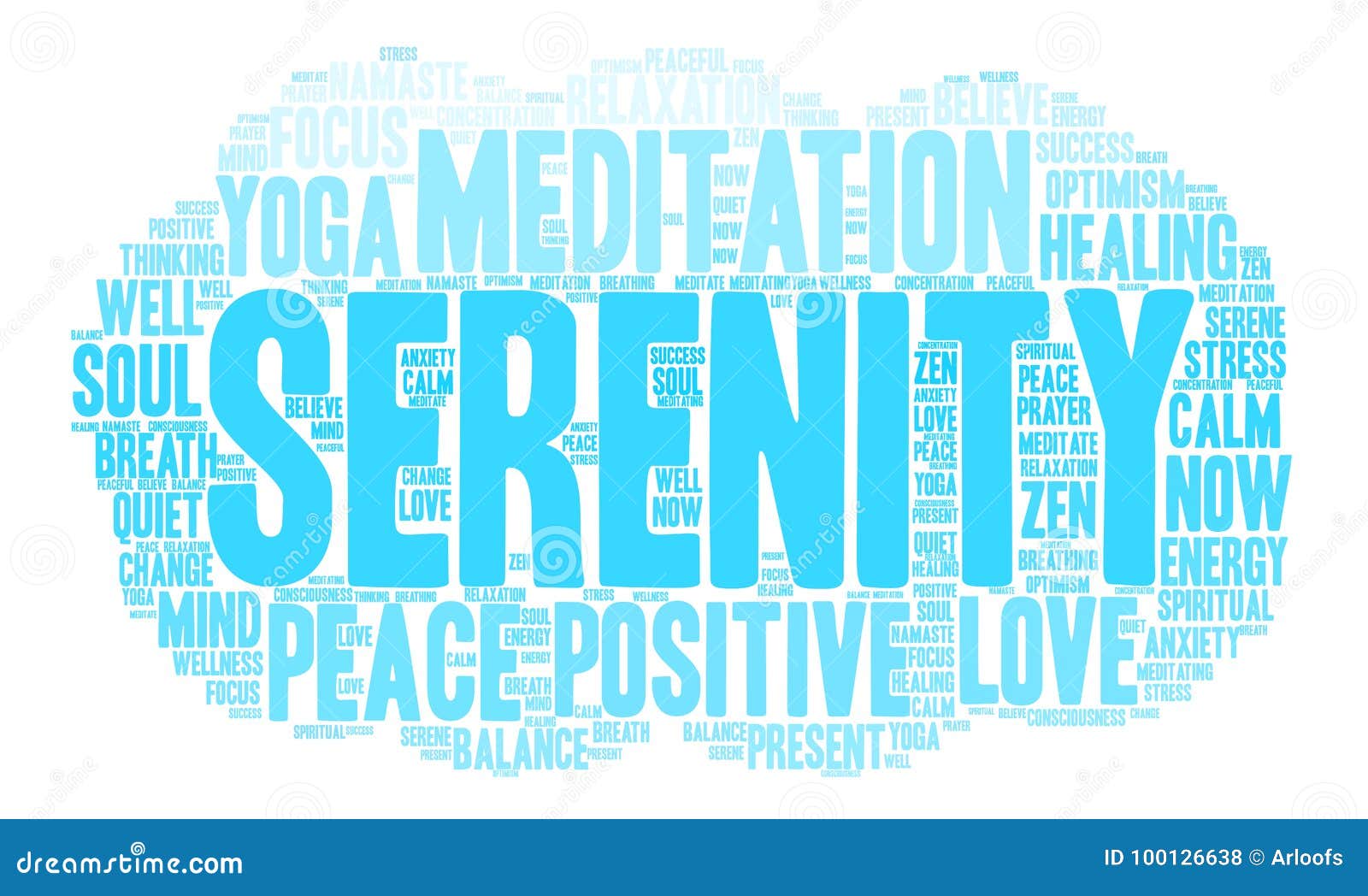 SERENITY Word In Digital Style. Vector Illustration | CartoonDealer.com ...