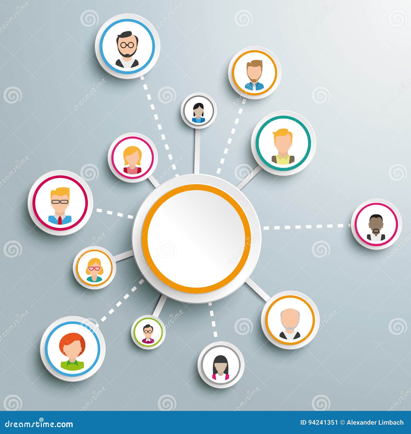 Seres Humanos De La Red De Infographic Stock de ilustración ...