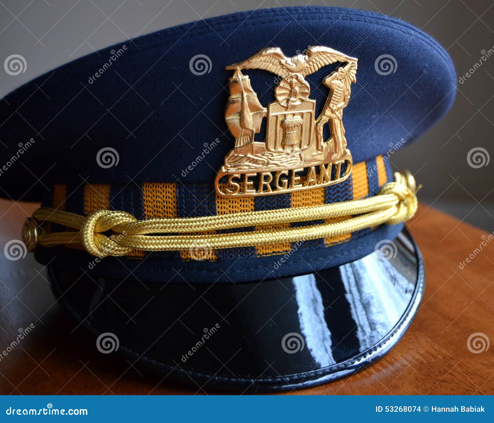 Sergeant Police Hat Stock Photo - Image: 53268074